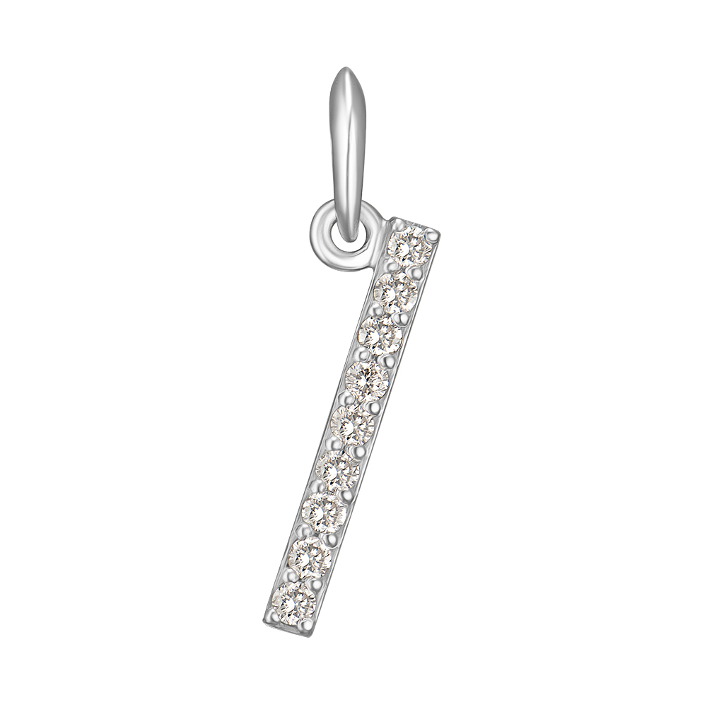 White gold pendant with diamonds. Vendor code: 310964320201. Buy ...